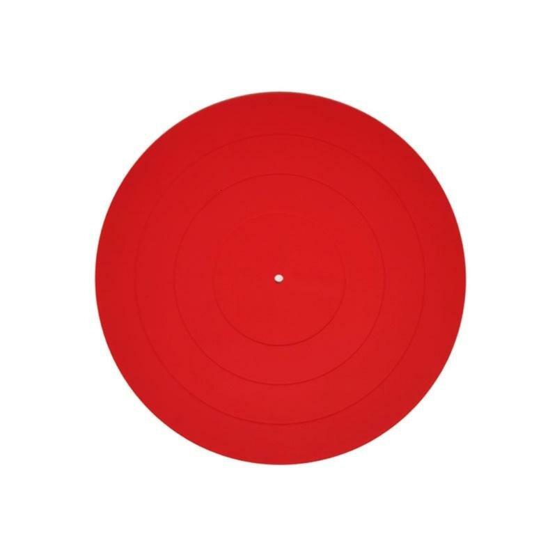 Антивибрационная силиконовая подкладка для проигрывателя пластинок, красный