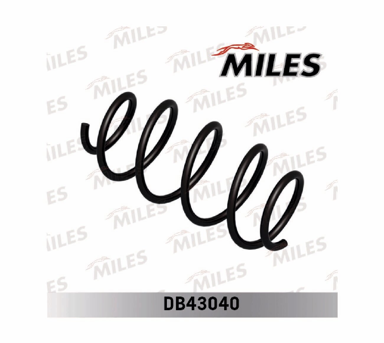 Пружина подвески FORD FIESTA V 1.25/1.3/1.4/1.6 01-04 передняя, MILES DB43040