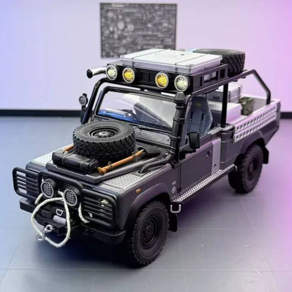 1/24 Land Range Rover Defender 110 Tomb LE литая модель автомобиля из металла внедорожники звук свет детские игрушки подарок