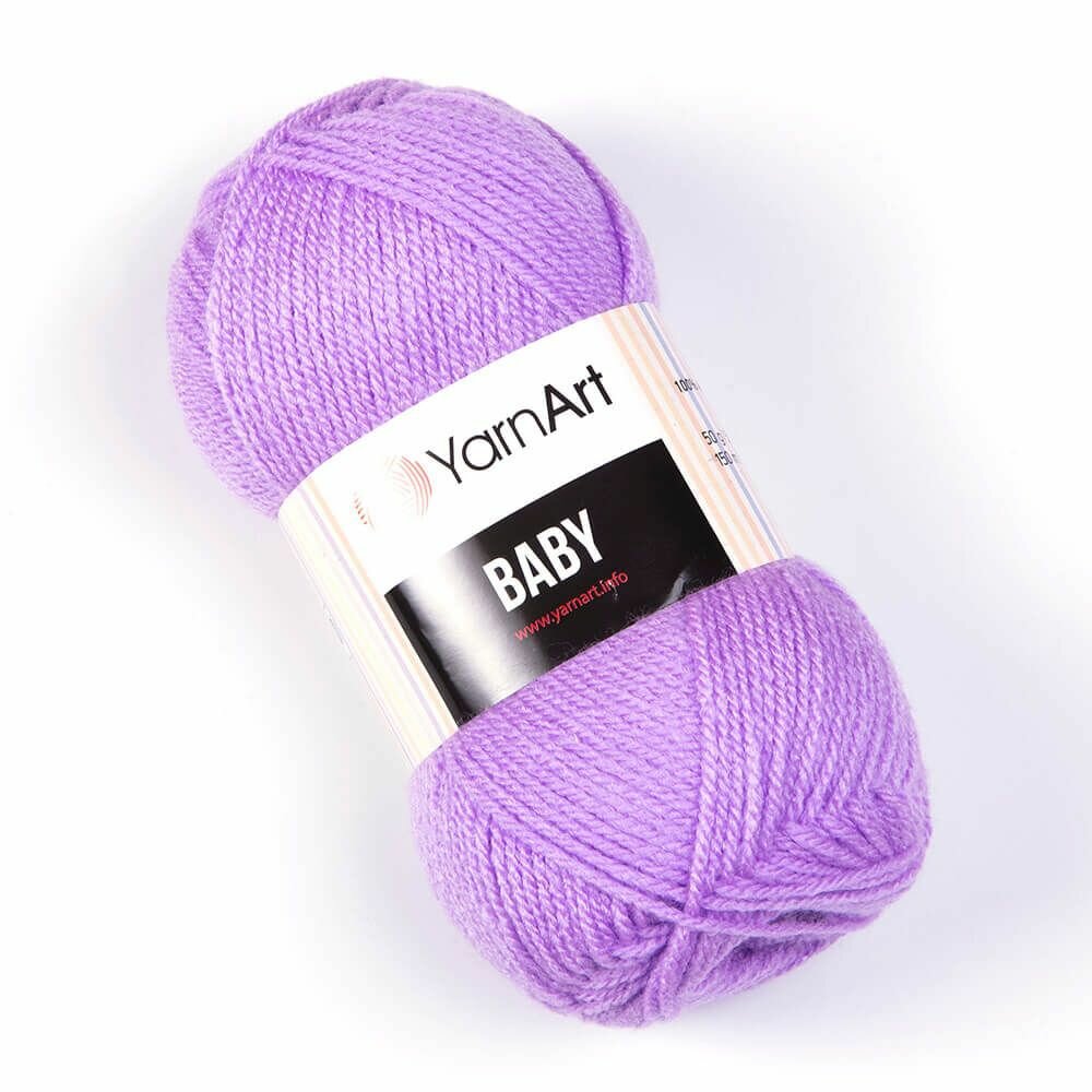 Пряжа бэби (Baby Yarnart) беби упаковка 5 мотков 50 г. 150 м. 100% акрил цвет 9560 сирень