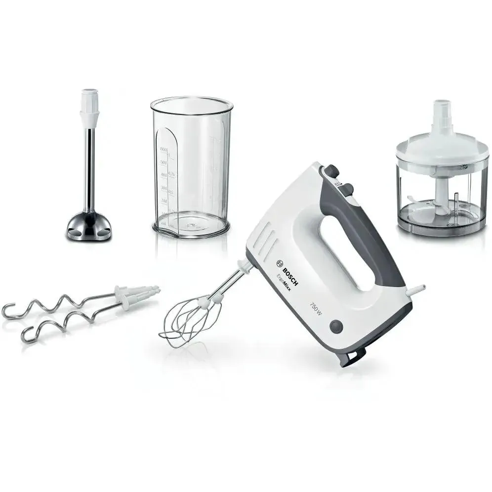 Миксер Bosch ручной MFQ37480 750Вт белый/серый