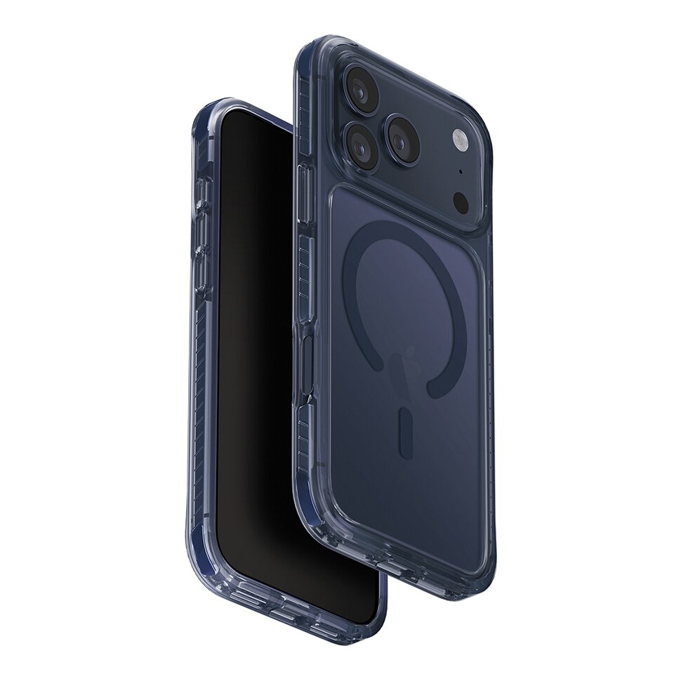 Uniq ударопрочный чехол с MagSafe для iPhone 17 Pro Max, Combat Navy Blue