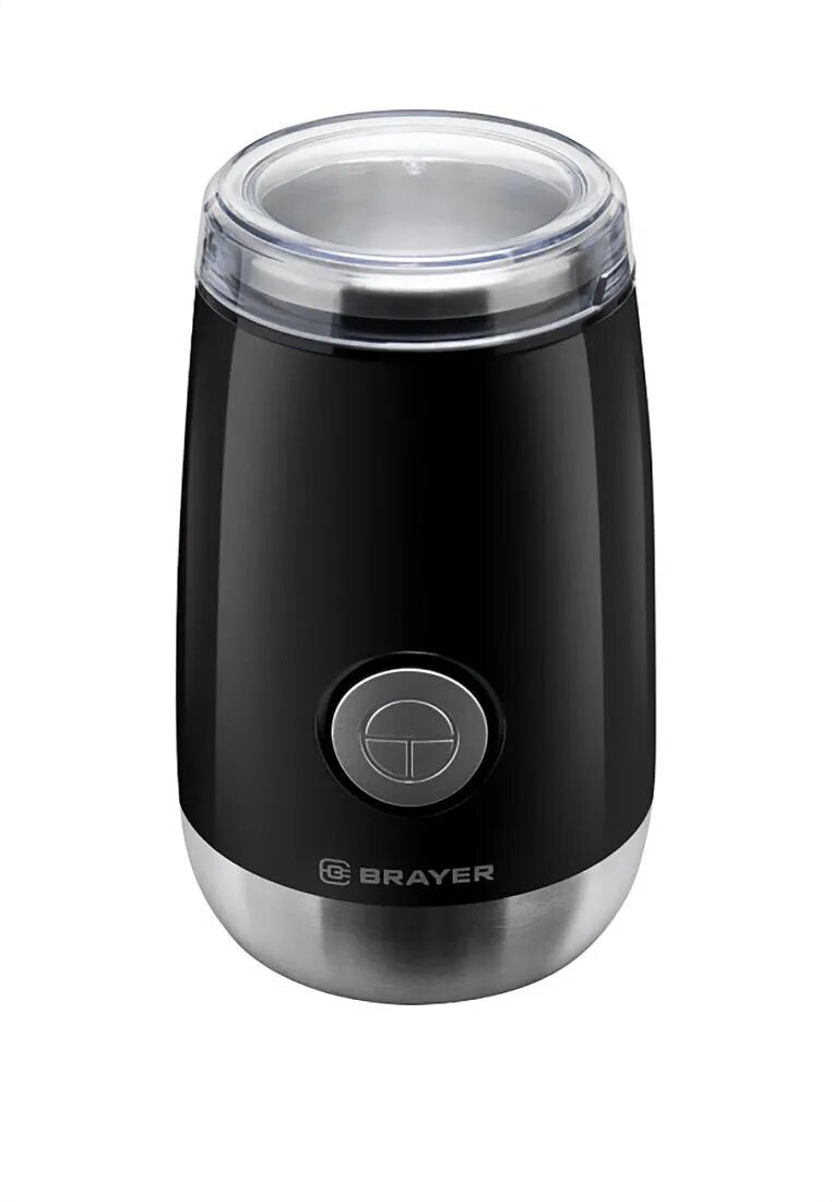 Кофемолка электрическая BRAYER BR1183, нержавеющая сталь, 50 г, 150Вт, цвет черный — фото 1