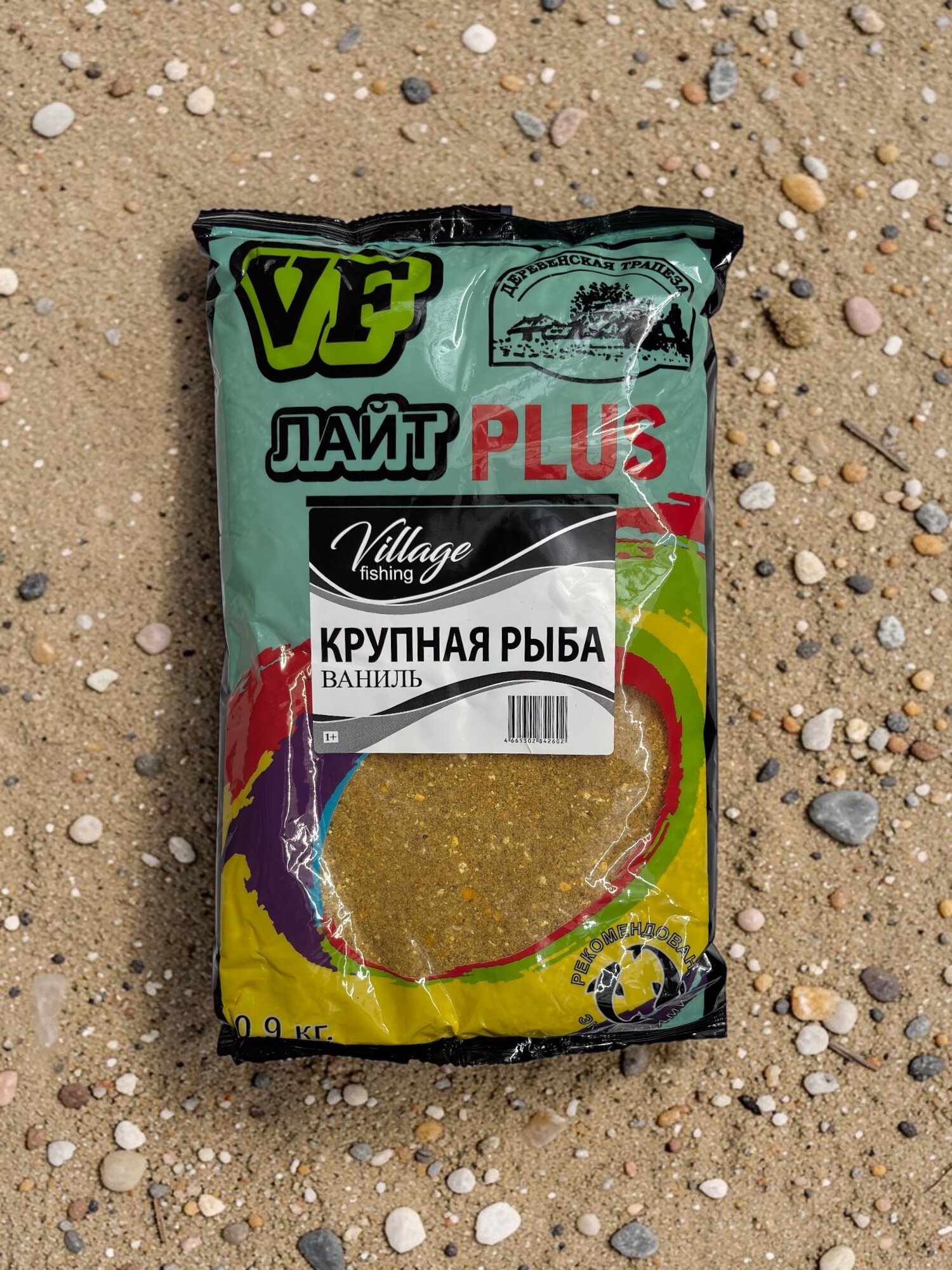 Прикормка VF Деревенская Трапеза Лайт Plus Крупная Рыба Ваниль 900 г