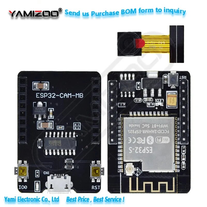 ESP32-CAM модуль с камерой OV2640 ESP32-CAM-MB