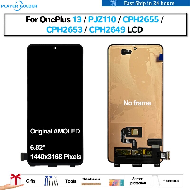 Оригинальный AMOLED для OnePlus 13 PJZ110 CPH2655 CPH2653 CPH2649 Pantalla ЖК-дисплей сенсорная панель экран дигитайзер в сборе ремонт