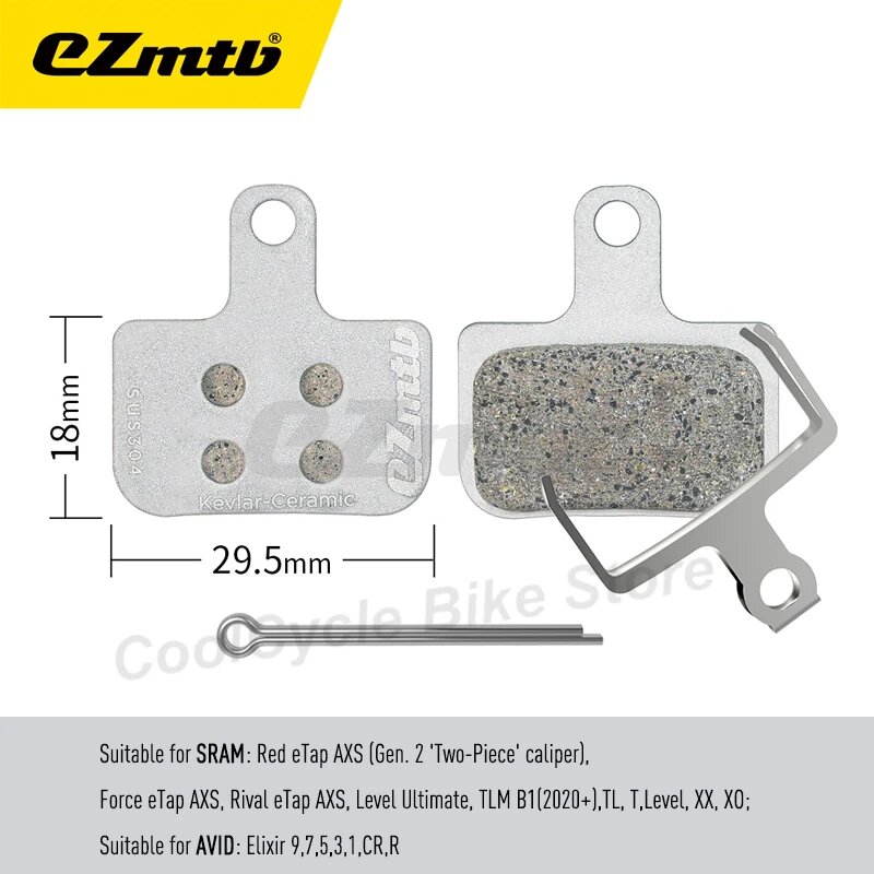 EZMTB Керамические тормозные колодки для SRAM AVID GUIDE CODE for SRAM CODE — фото 1