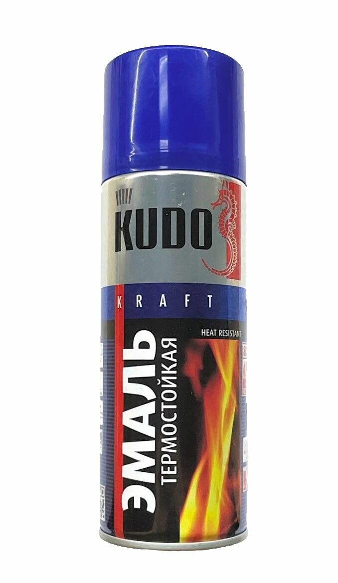 KUDO Краска термостойкая синяя 800C