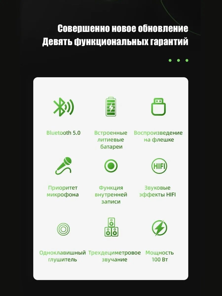 Комбоусилитель для гитары T100 аккумуляторный, черно-серый, индикация уровня заряда батареи — фото 1