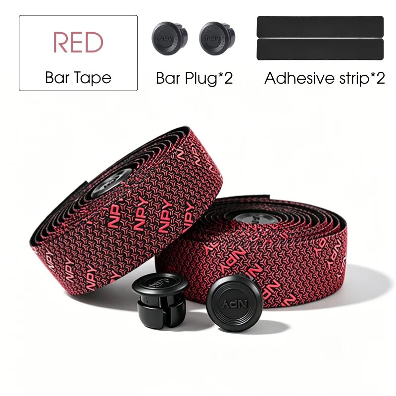 Лента руля NPY EVA+Silicone для шоссейных велосипедов Красный, Red