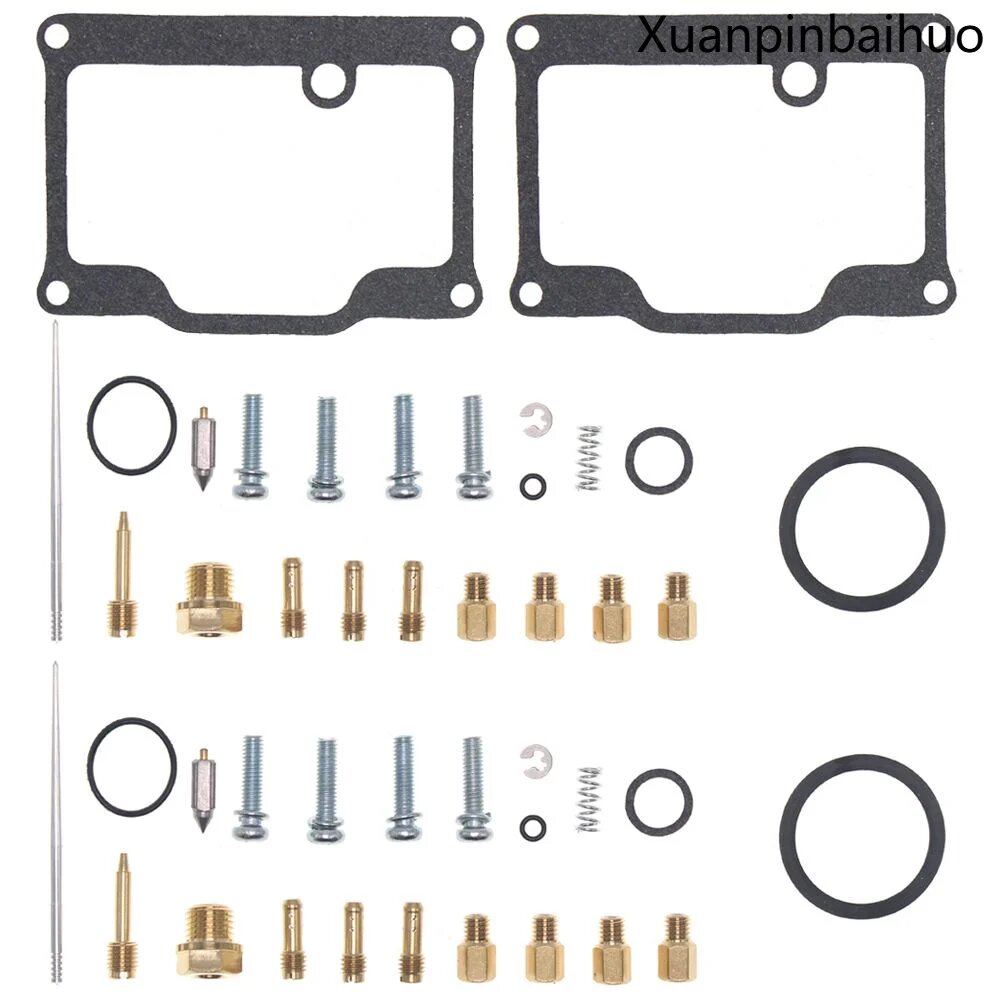 Ремкомплект карбюратора Polaris Indy Trail 488 1991-1999 Mikuni TM30 × 2 прокладки жиклёры поплавок игольчатый клапан диафрагма фильтр сетчатый
