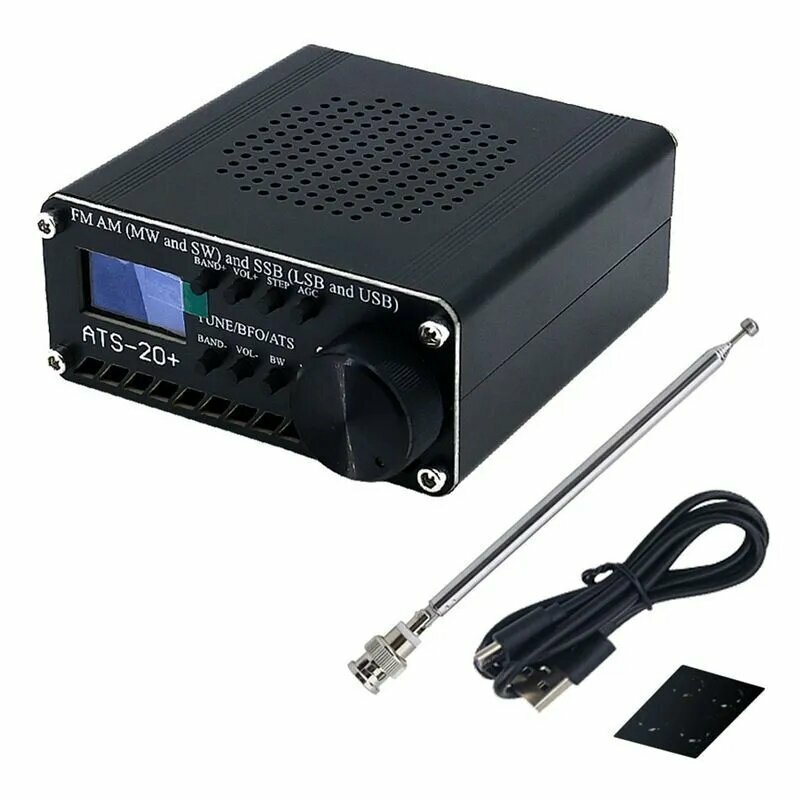FM AM (MW SW) И SSB (USB LSB) Полный Диапазон Радиоприемник ATS-20+ Si4732 SDR С Антенной Обновленная Версия