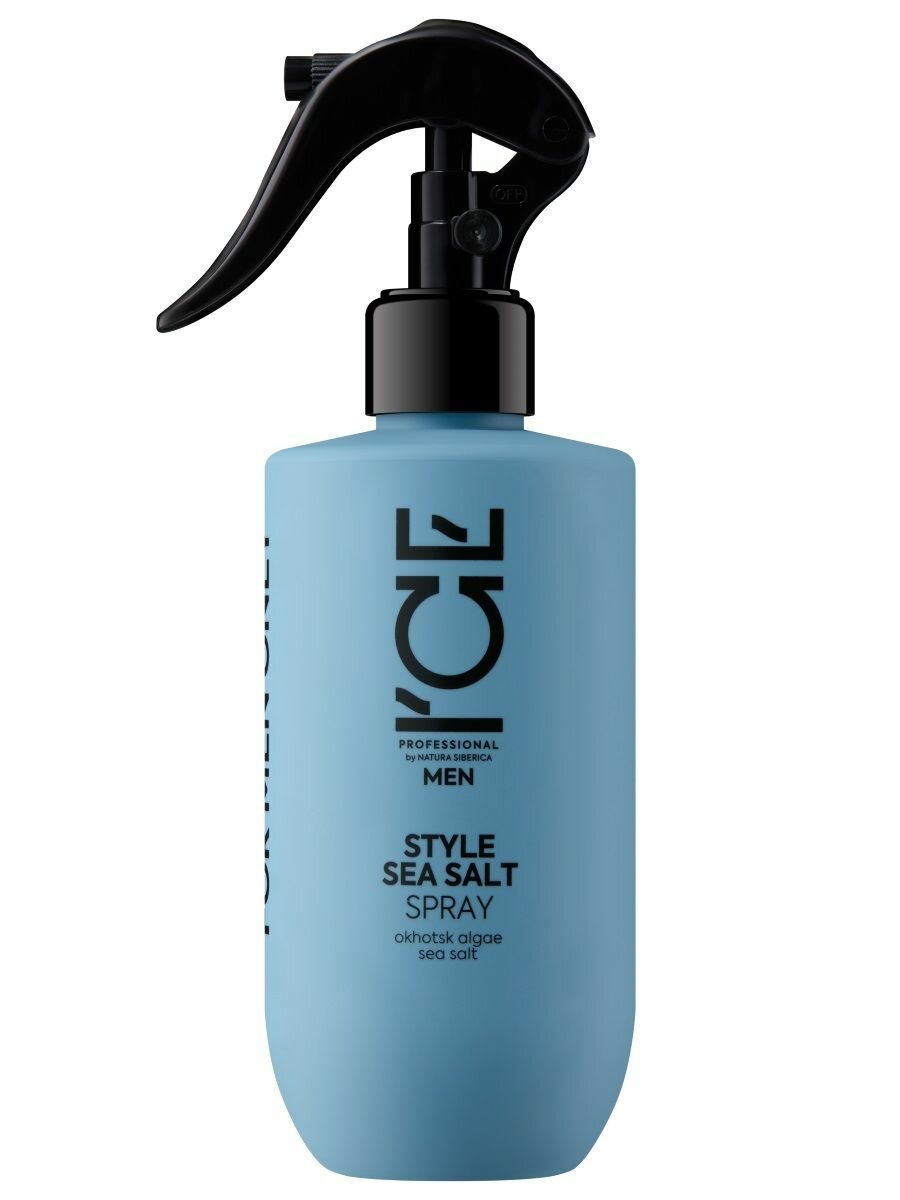 ICE Professional by Natura Siberica Текстурирующий солевой Спрей для волос мужской Style Sea Salt Spray Take It Home Men 200мл
