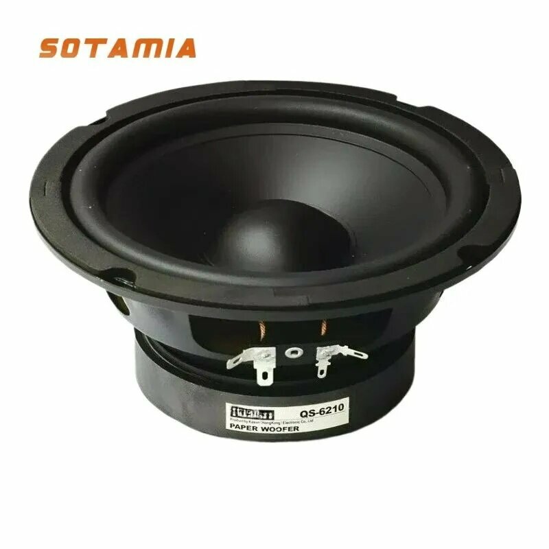 SOTAMIA 1PCS 6,5-дюймовый среднечастотный громкоговоритель мощностью 8 Ом 130 Вт для умного домашнего звука с басами, HIFI музыка Bluetooth Динамик для настольной книжной полки своими руками