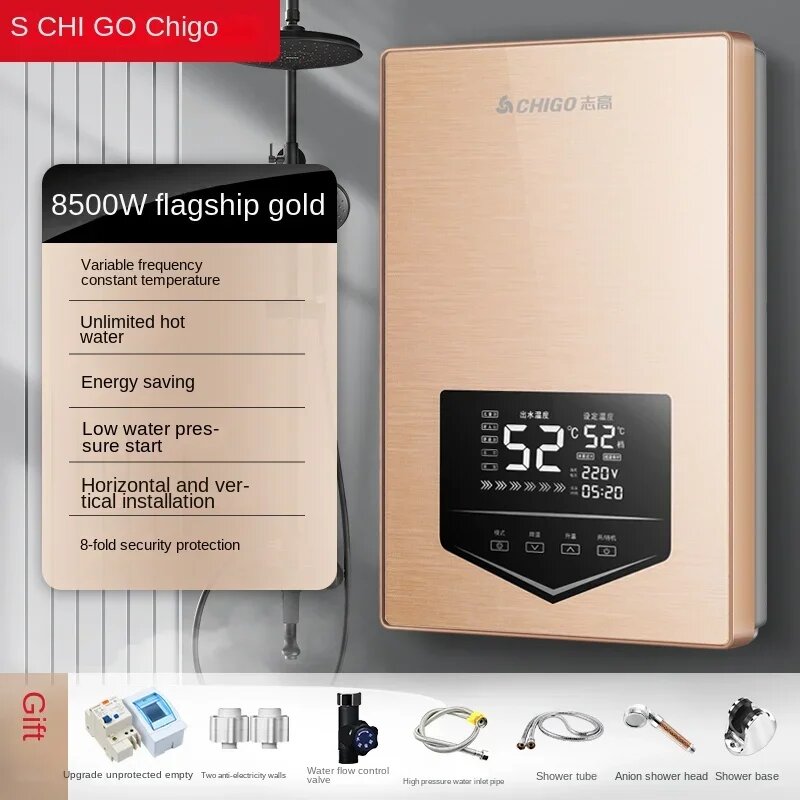 Нагреватель воды по запросу Kitchen Aid небольшого размера напряжением 220V с мгновенным нагреванием и постоянной температурой для душа EB