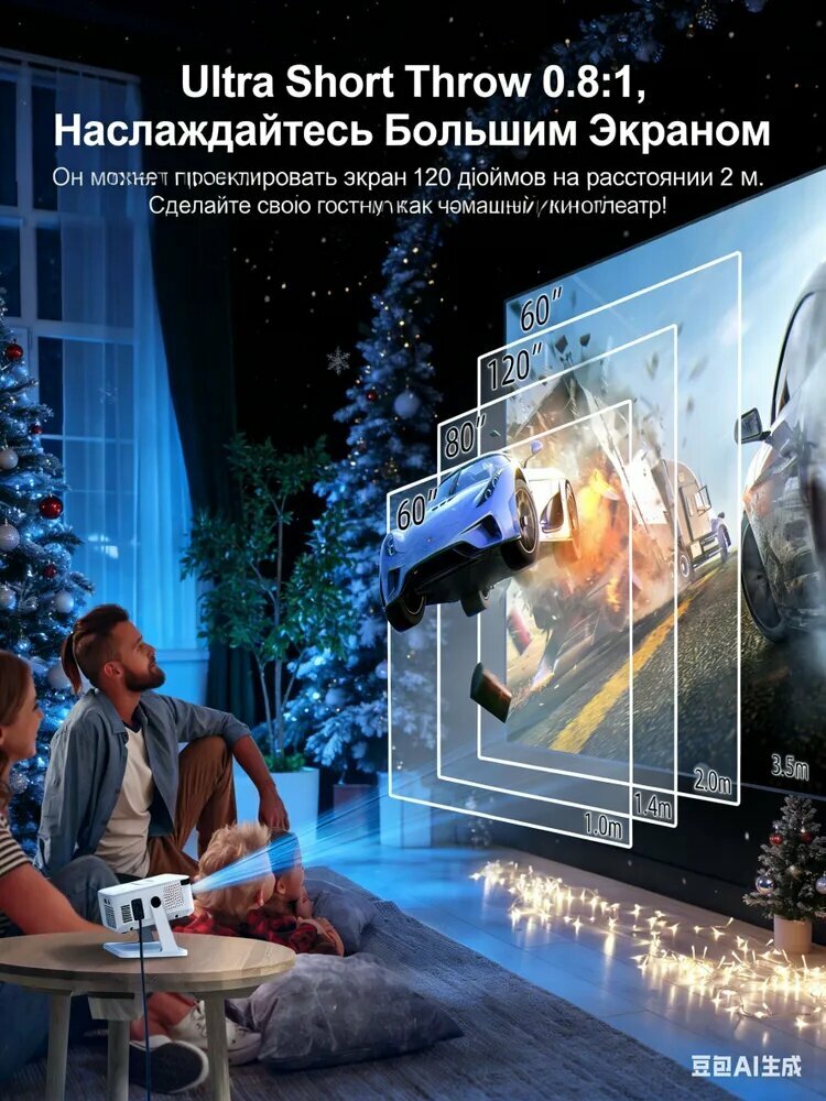 Xnano Проектор, белый — фото 1