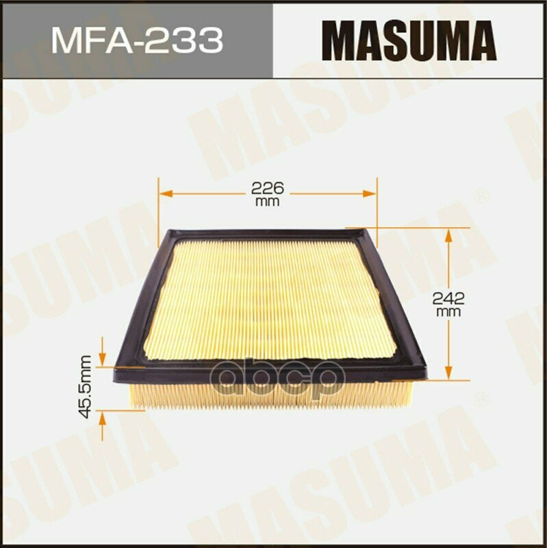 Фильтр воздушный TOYOTA Camry V70 17-> Rav4 18-> MASUMA MFA-233 Masuma арт. MFA-233