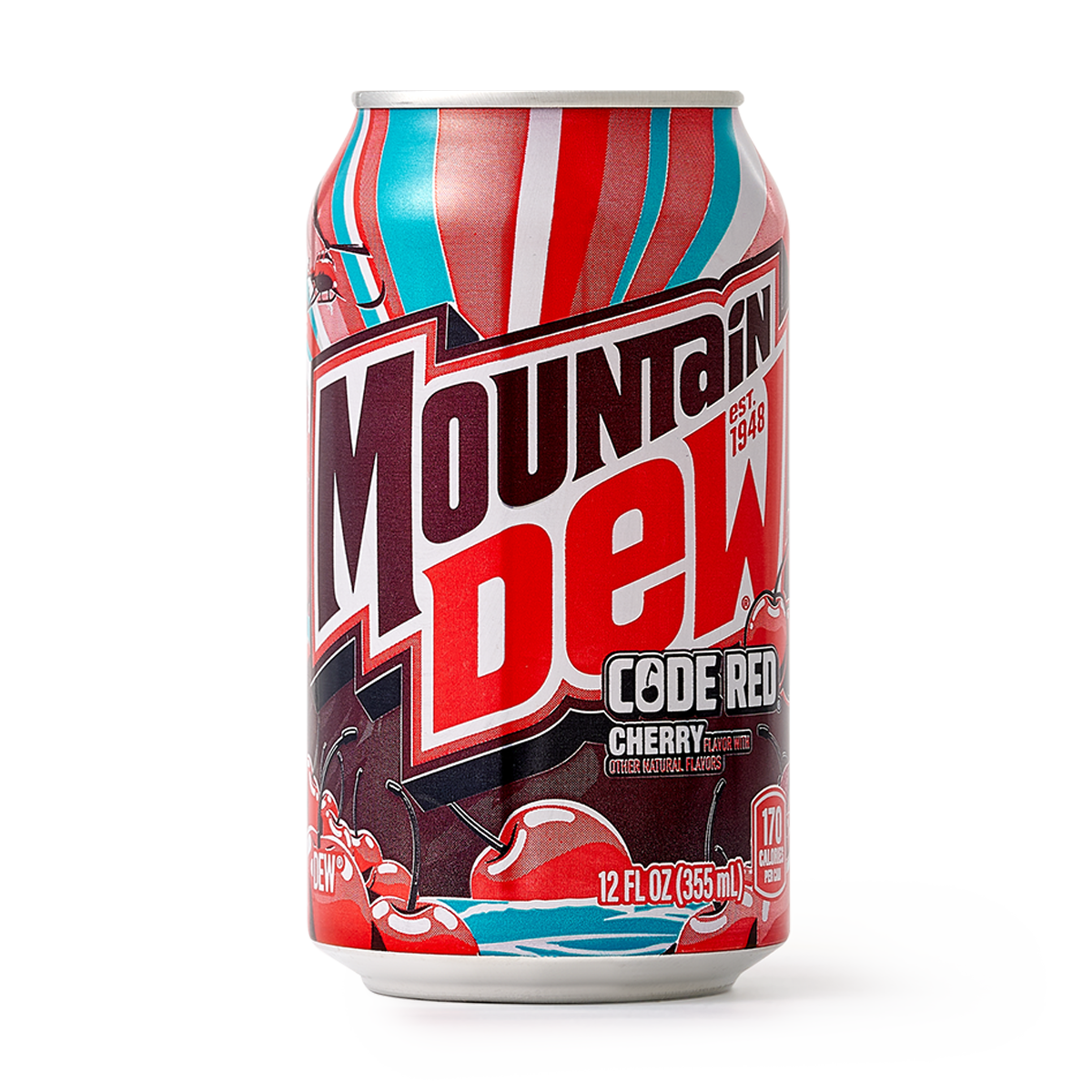 Напиток MTN DEW Code Red, газированный, вкус вишни, 355 мл, 1 упаковка