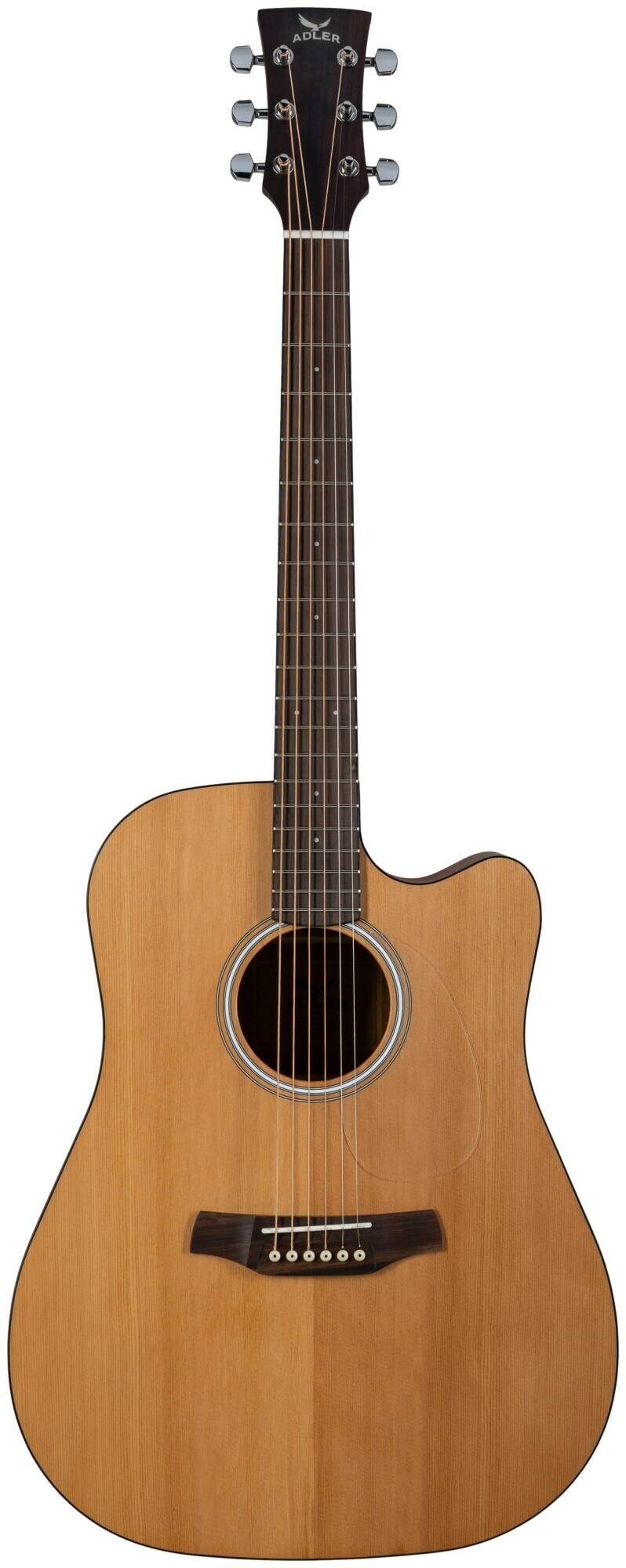 ADLER DC50-CM - акустическая гитара, дредноут с вырезом, верхняя дека массив кедра, корпус красное д