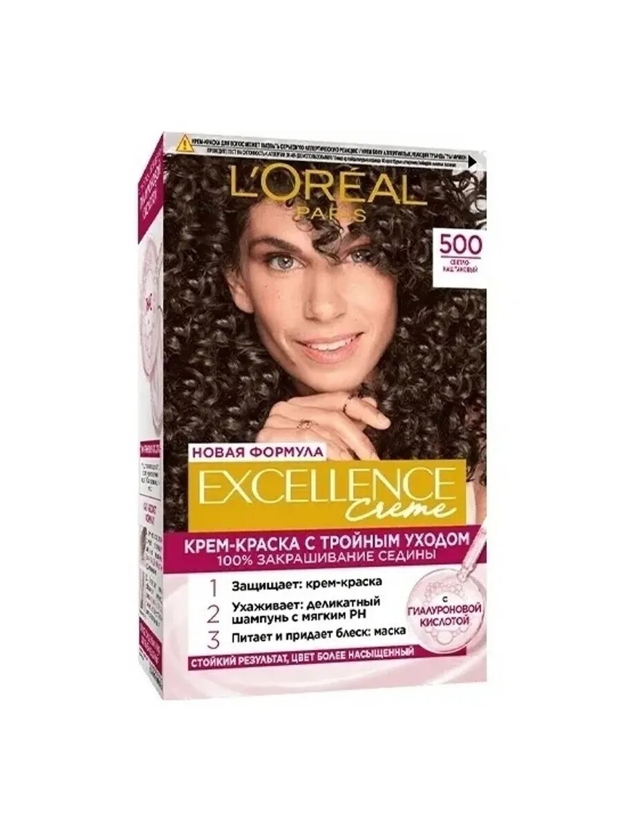 Крем-краска L'Oreal Paris Excellence 500 Светло-каштановый 1