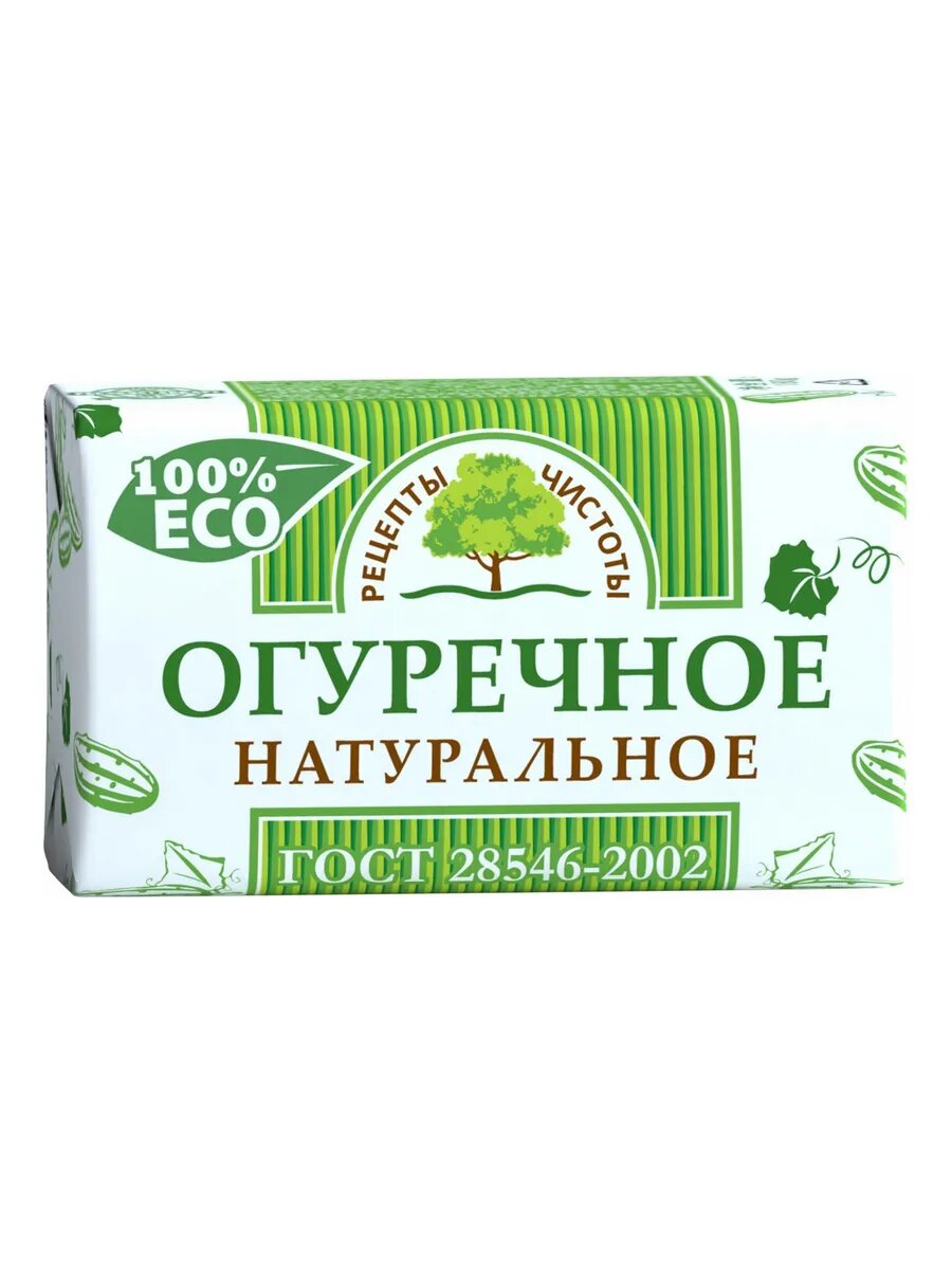 Туалетное мыло Рецепты чистоты Огуречное 180 г
