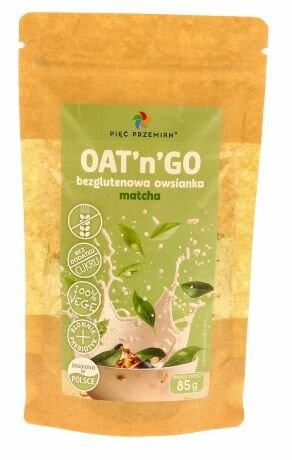 Овсяная каша без глютена Piec Przemian с матчей OAT'n'GO, 7шт x 85 г