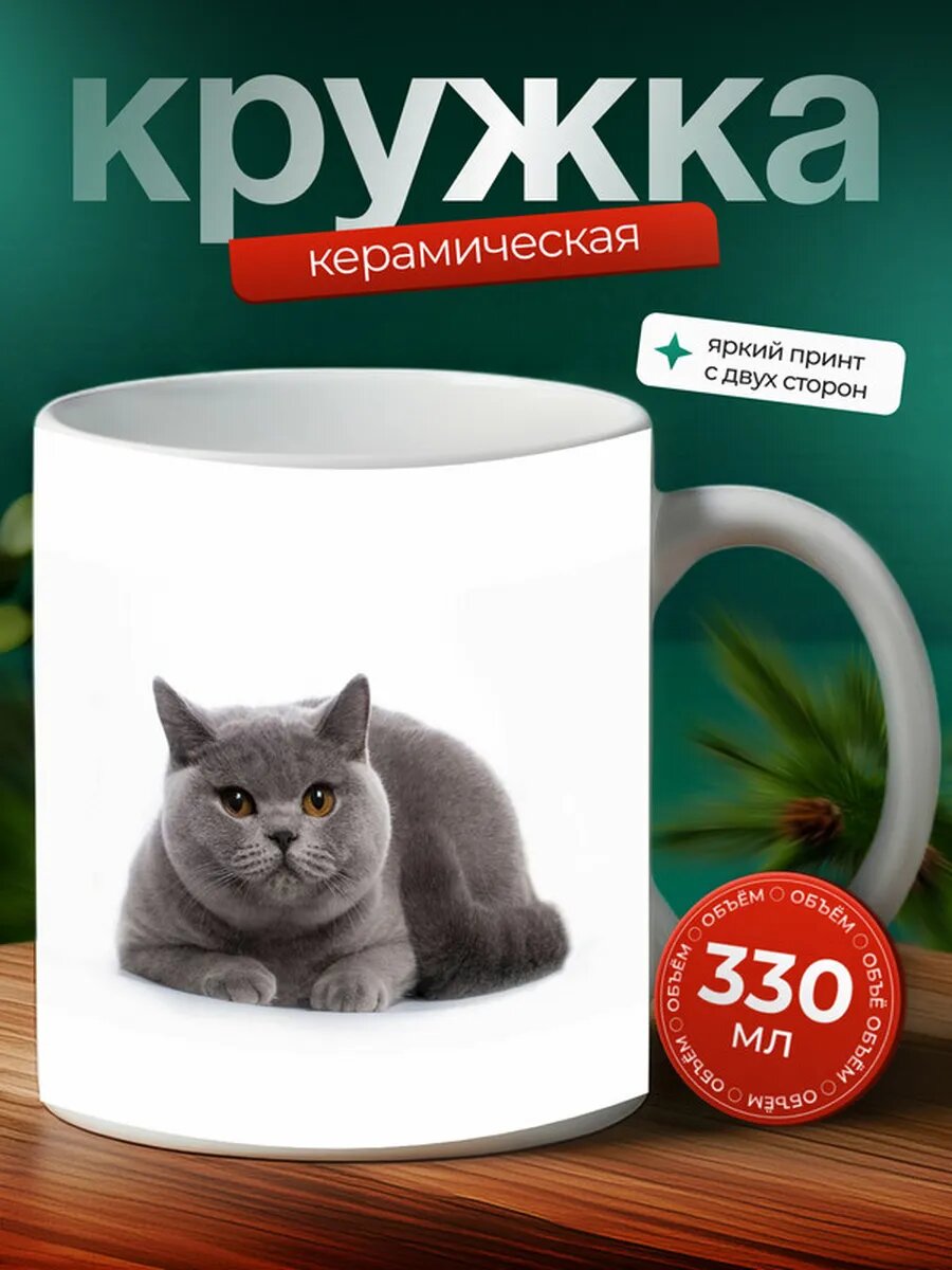 Кружка Гибралтарский скальный кот 34,