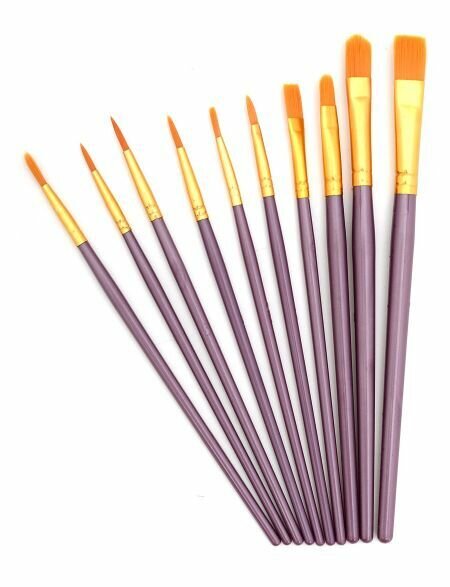 Кисти художественные для рисования "Artist Brushes" набор 10 кисточек