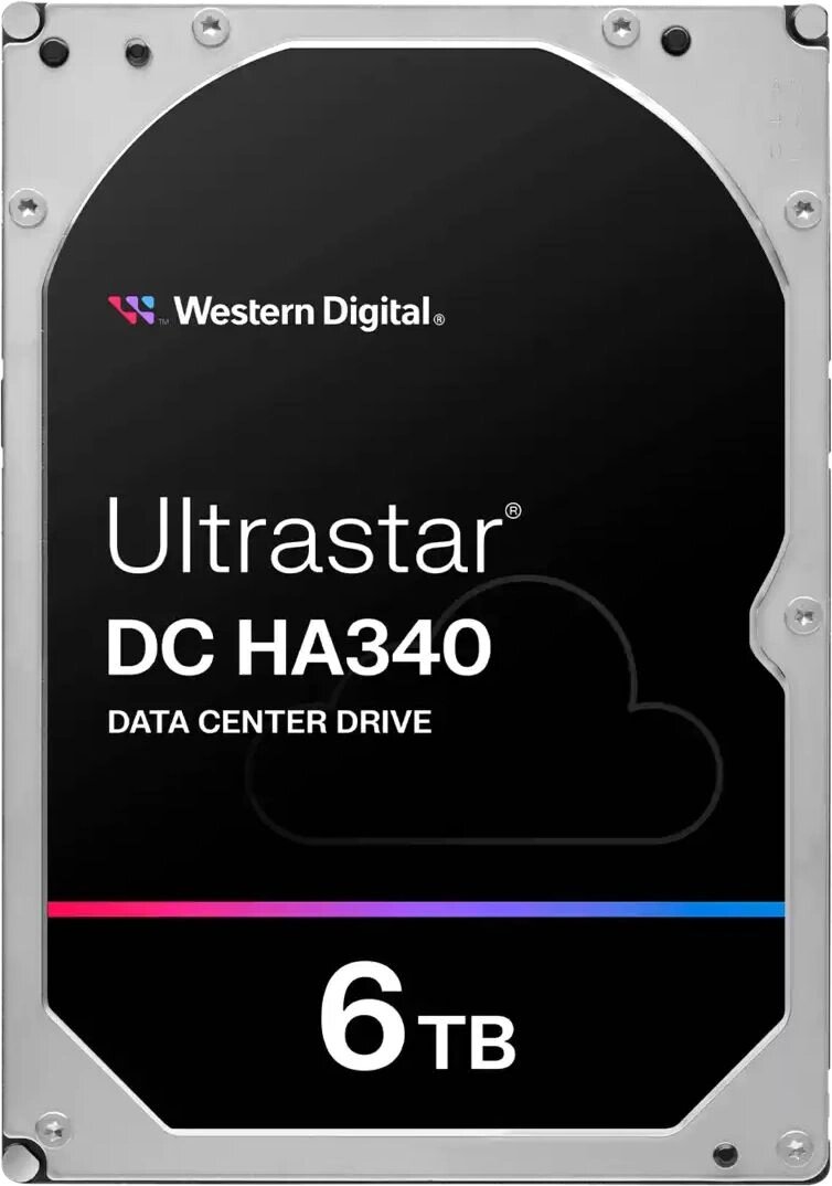 Жесткий диск WD SATA-III 6TB 0B47077 WUS721206BLE6L4 Server Ultrastar DC HA340 512E (7200rpm) 256Mb 3.5"