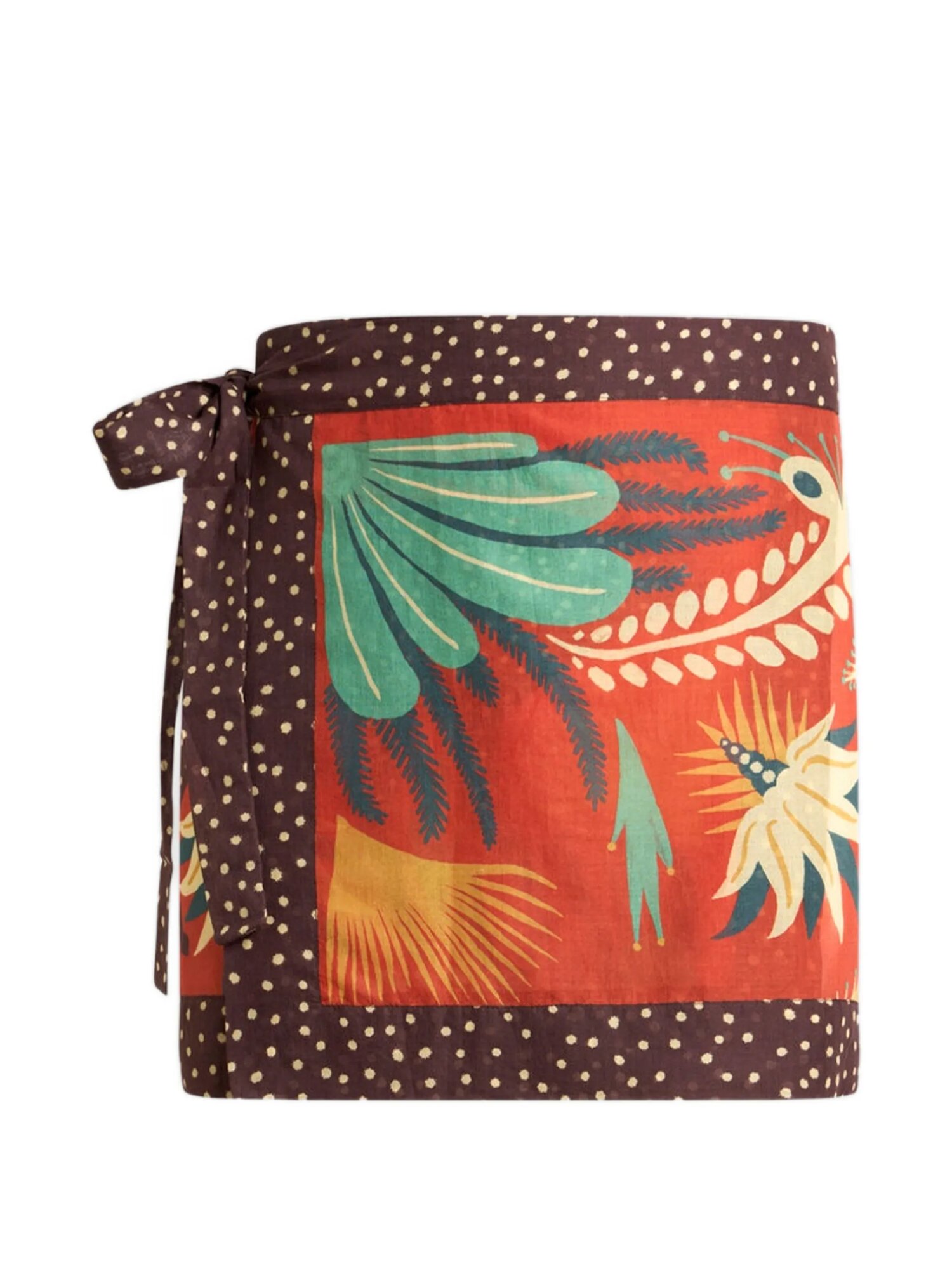 Юбка X Tabby Booth cotton cover-up mini skirt with placed print