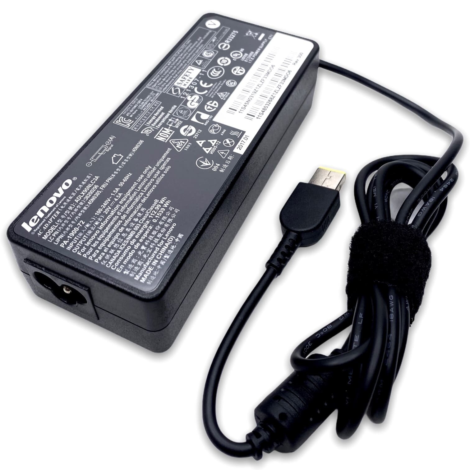 Зарядное устройство 90W / Оригинальный блок питания для ноутбука Lenovo G505 / 20V-4,5A (прямоугольный с иглой)