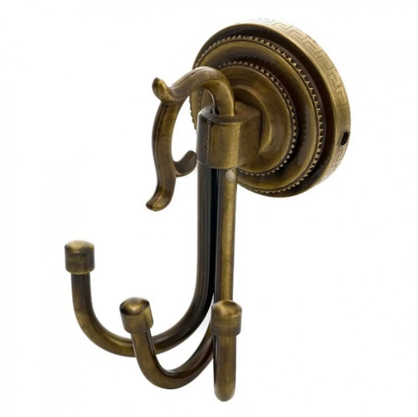 Крючок Classic Retro Bronze R-10, латунь, тройной, бронзовый