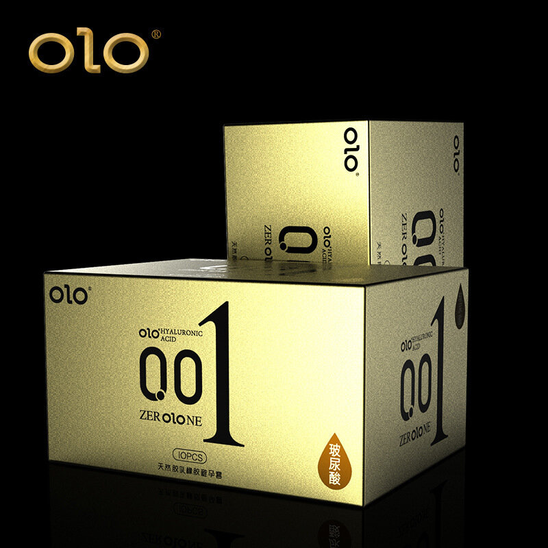 OLO 001 Улучшенные презервативы с желе-оболочкой 10 шт. золотой