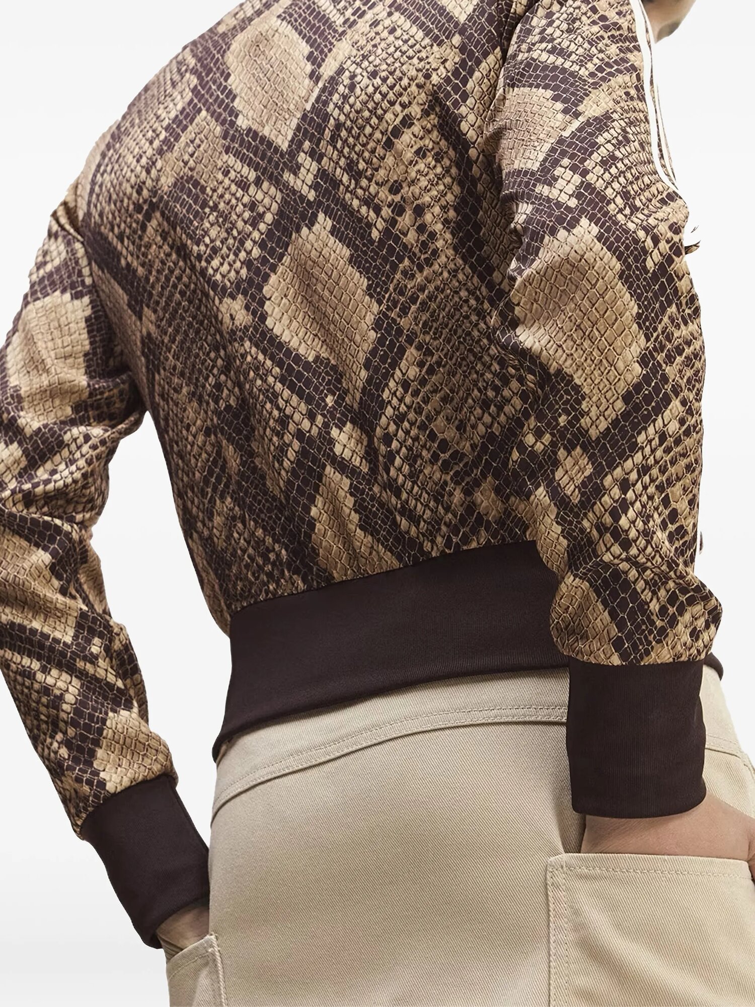 Куртка adidas Satin snake-print Firebird track jacket, размер 4 UK — фото 1