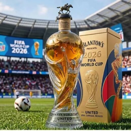 2026 FIFA World Cup Whisky Bottle сувенирная емкость из боросиликатного стекла для крепкого алкоголя