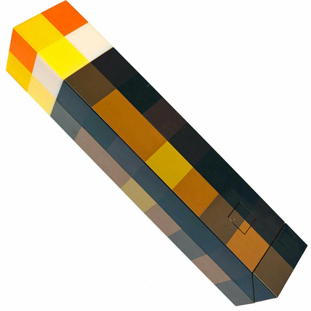 Факел Майнкрафт Ночник Think Geek Minecraft Light-Up Torch, цвет арматуры: коричневый