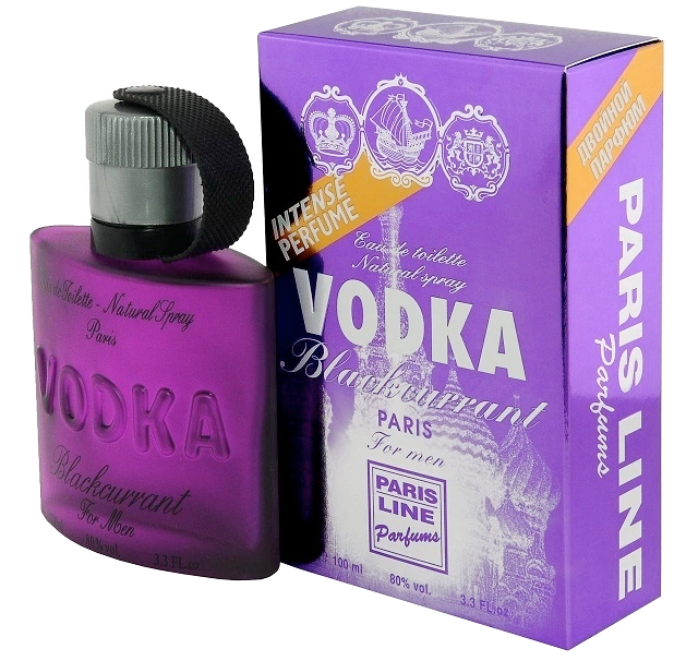 Туалетная вода Paris Line Vodka Blackcurrant для мужчин 100 мл / Пари Лайн Парфамс Черная Смородина