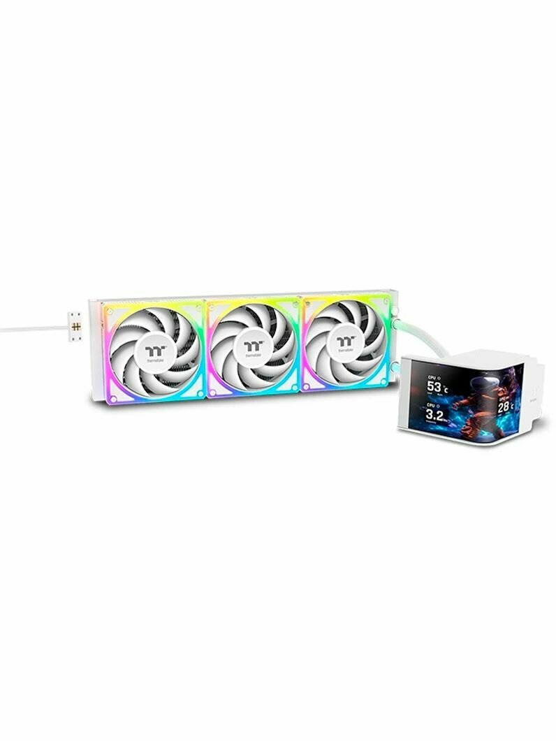 Система водяного охлаждения для ПК Thermaltake MAGCurve 360 Ultra Snow ARGB CL-W454- PL12SW-A