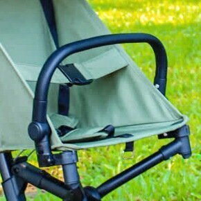 Кожаная ручка для детской коляски Cosmic Black для T2 Travel Pocket Stroller - Премиум комфорт