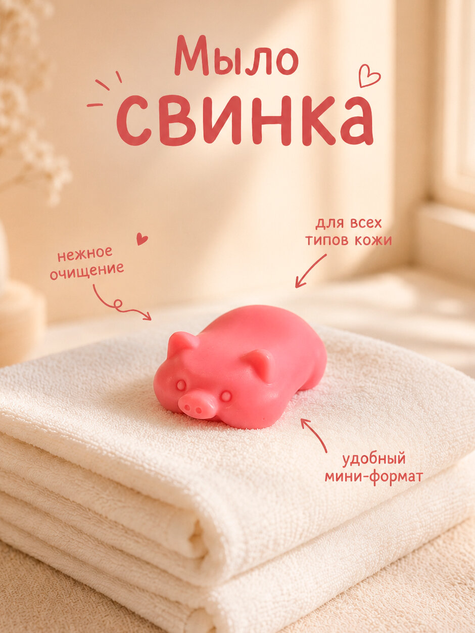 Мыло в виде поросёнка