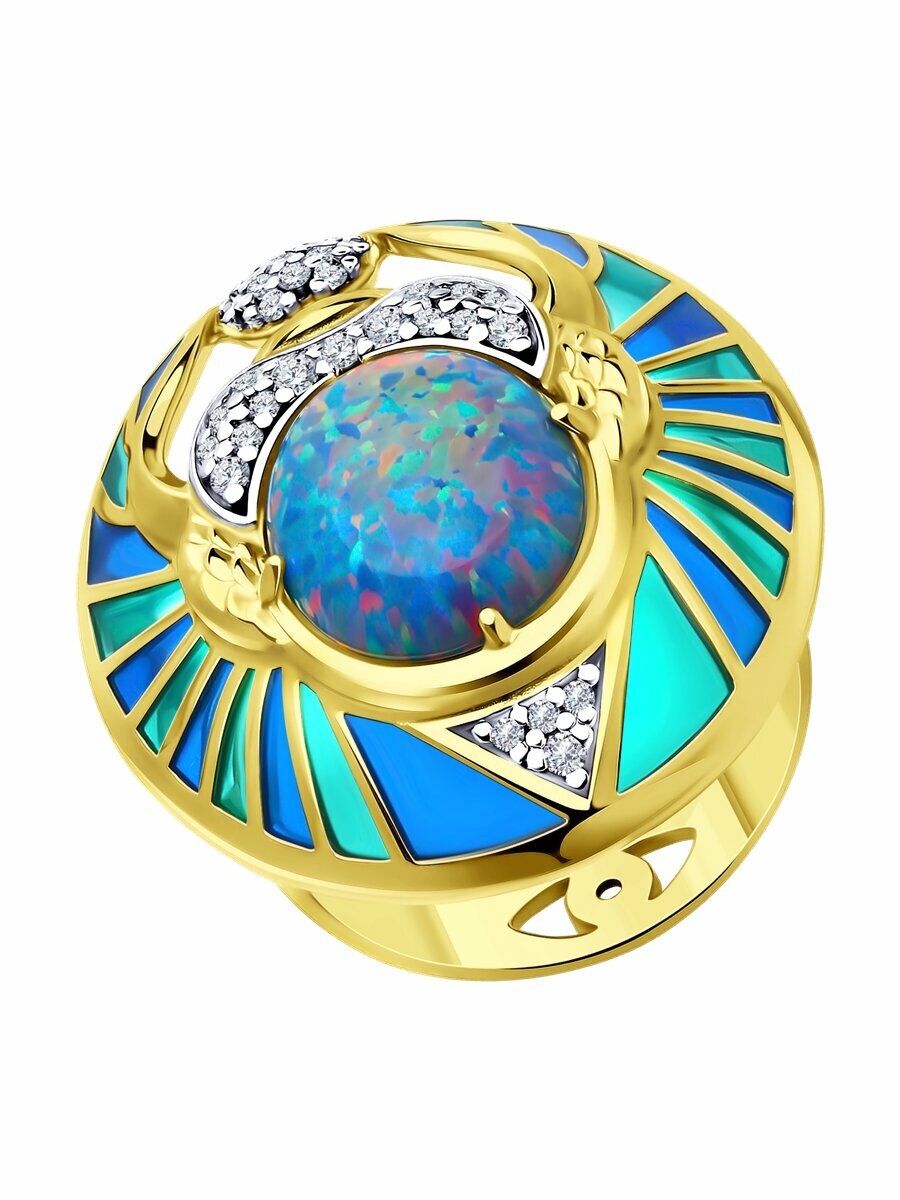 Кольцо, серебро, 925 проба