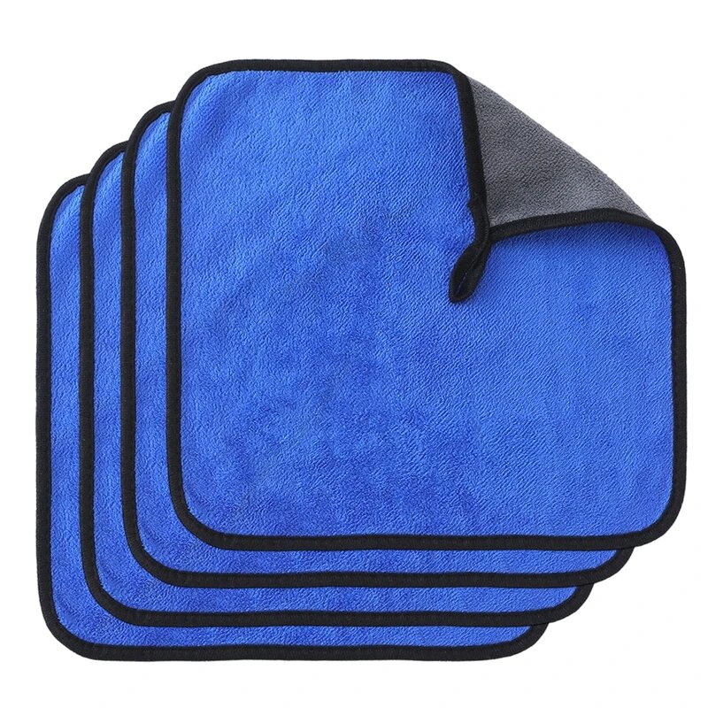Garvonti Полиэстеровое Рыболовное Полотенце 30x30см Синий, 4Pcs-Blue