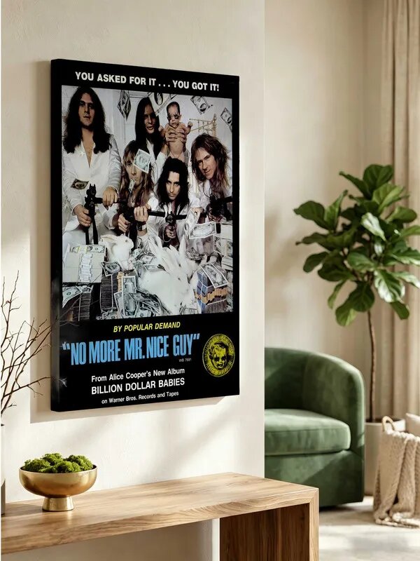 Картина "Банда Alice Cooper" 40x60 см, 1