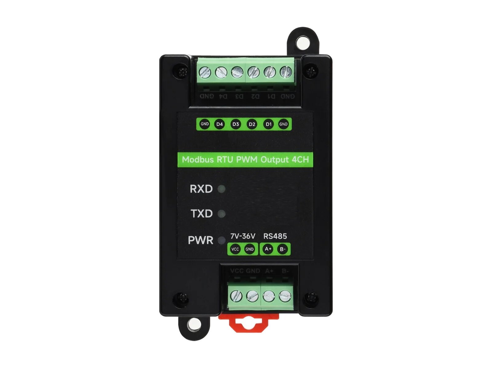 Модуль адаптер RS485 Waveshare 4-канальный PWM Modbus RTU