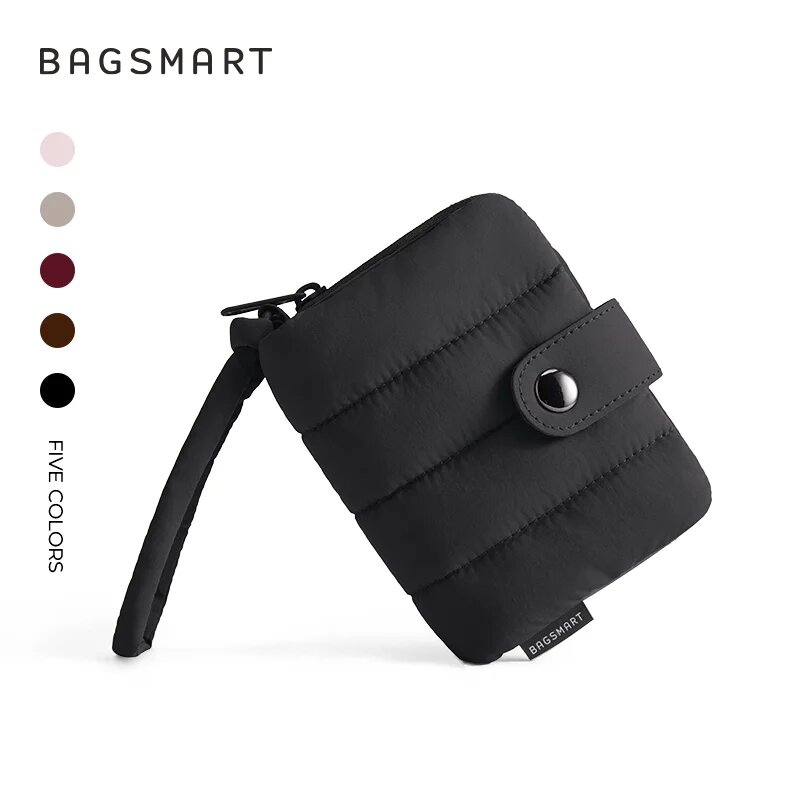 BAGSMART Мини-кошелек черный, полиэстер