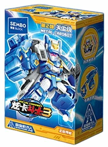Коллекционная фигурка SEMBO BLOCK Shining Card Fighters Blue Thunder King 1box