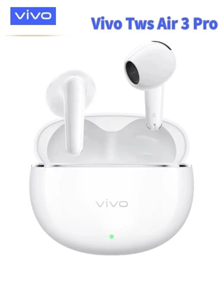 Vivo Наушники беспроводные с микрофоном Vivo TWS 3 Pro, Bluetooth, USB Type-C, белый