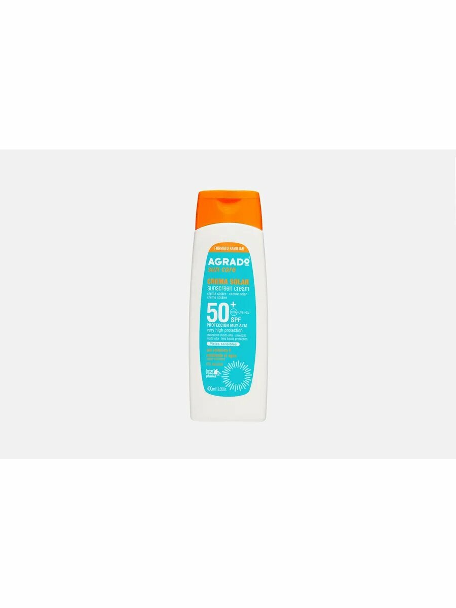 AGRADO Sunscreen cream Солнцезащитный крем SPF50+ 400 мл