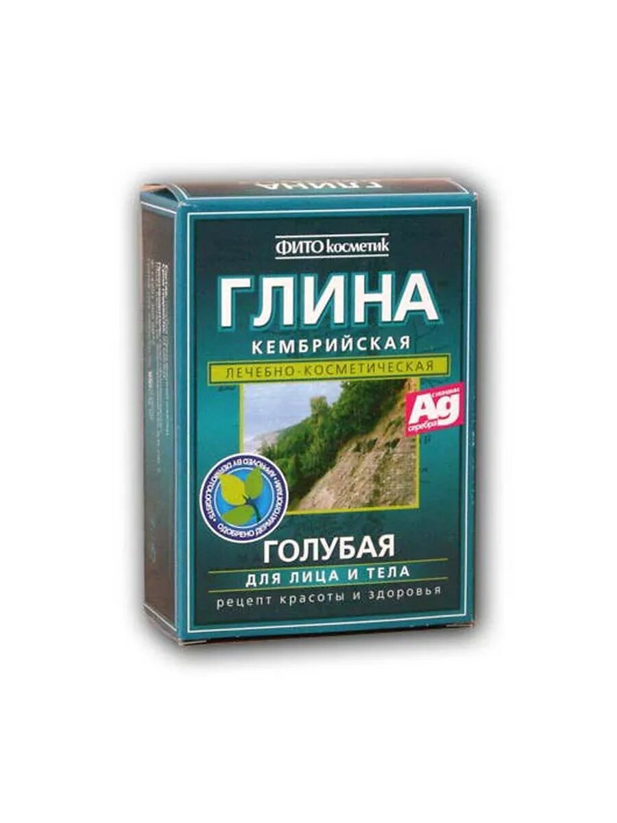Глина голубая косметическая Кембрийская порошок 100 г 1 шт