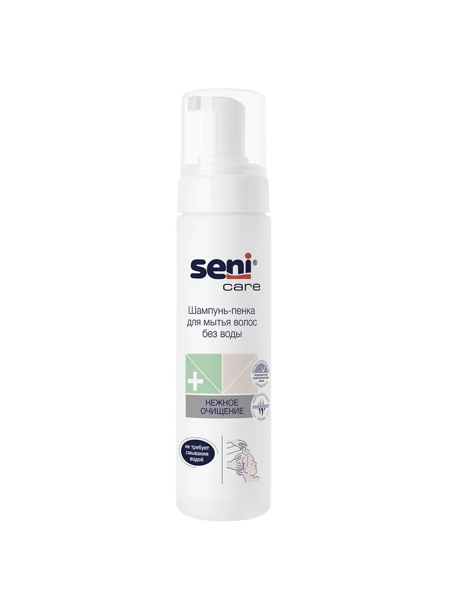 Seni Care Шампунь-пенка для мытья волос и кожи головы без использования воды 200 мл 1 шт